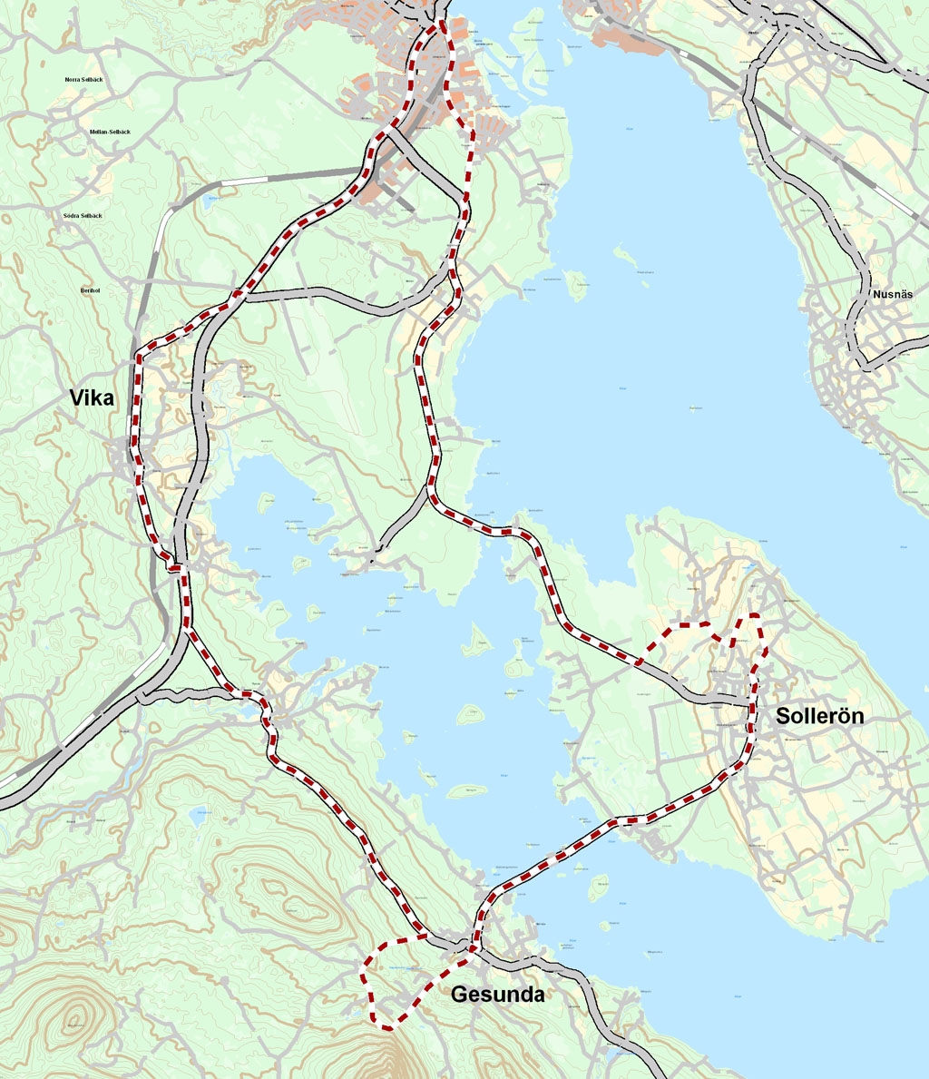 Mora - Vinäs - Sollerön - Gesunda - Mora, 41 km | Cykel | Mora Outdoor